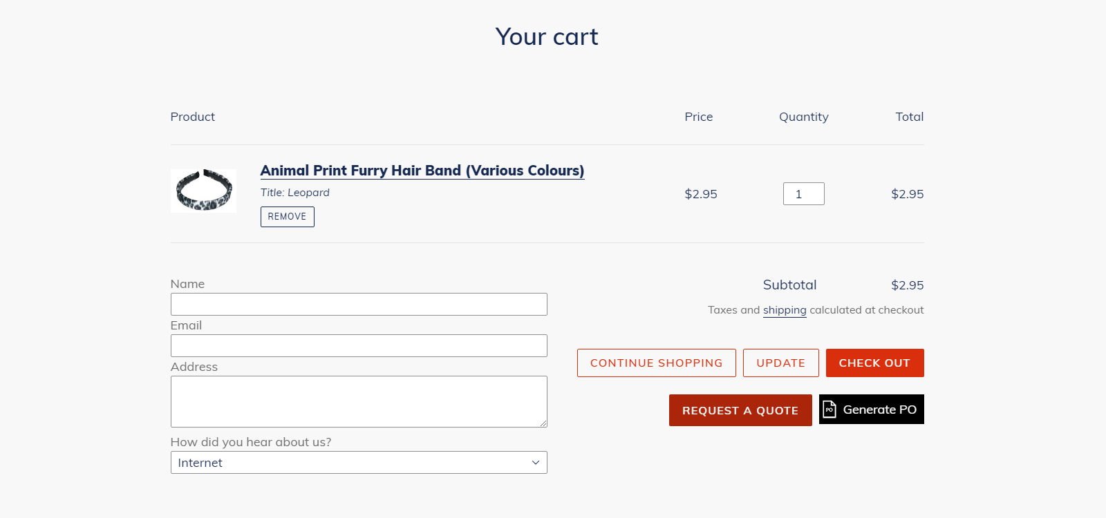 Adding Cart Attribute Values To The Purchase Order W3trends Inc